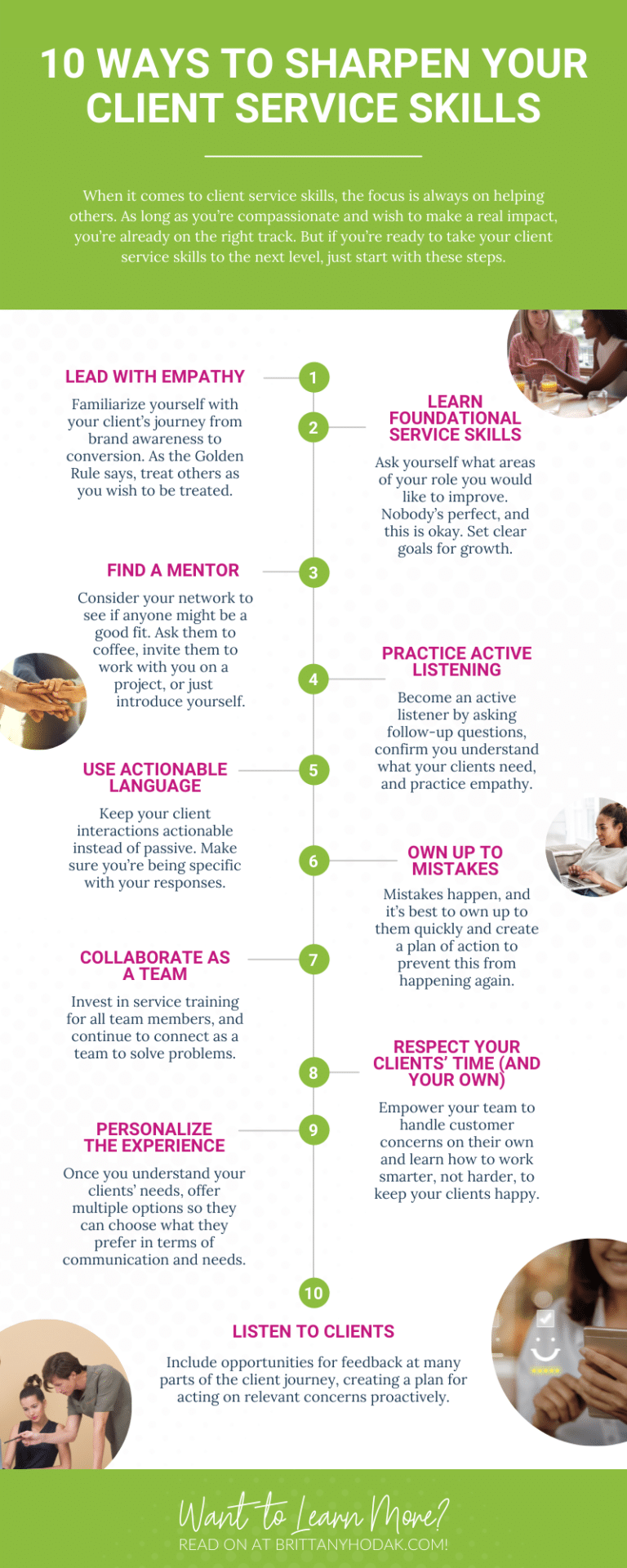 10 Ways to Sharpen Your Client Service Skills